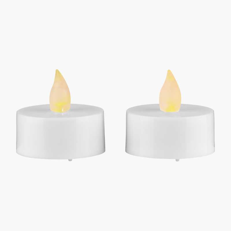 LED-tuikkukynttilä, 2 kpl - Biltema.fi