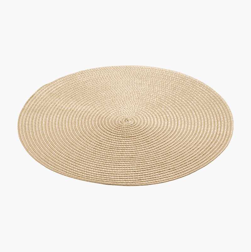Placemat, Ø 38 cm, beige - Biltema.se