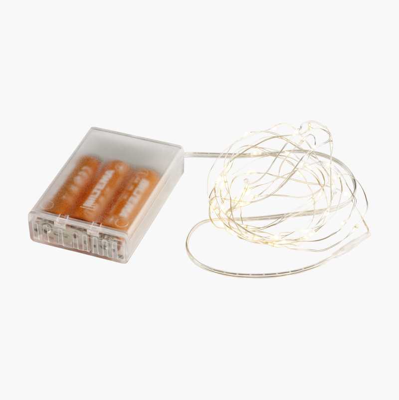 LED string light, battery-powered - Biltema.se
