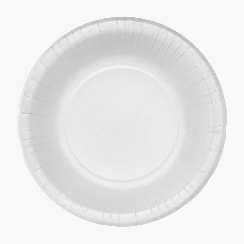 Deep paper plate, 19 cm, 40-pack - Biltema.no