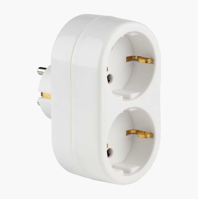 Multi-Socket, 2-way, earthed - Biltema.fi