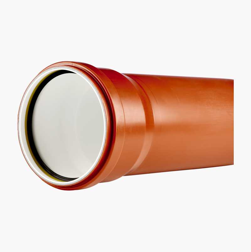 Maaviemäriputki, Ø 110 mm x 1 m - Biltema.fi