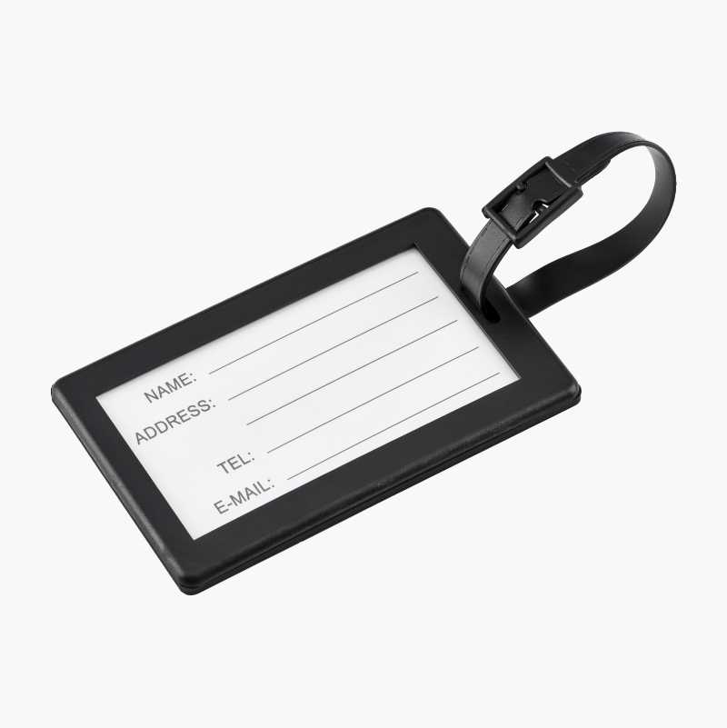 Nimilappu matkalaukkuun 10,5 x 6,5 cm - Biltema.fi
