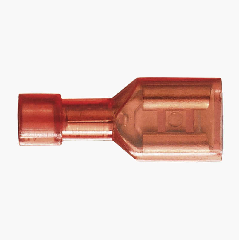 Spade connector, fully insulated, 4,0 – 6,0 mm², 10-pack - Biltema.se