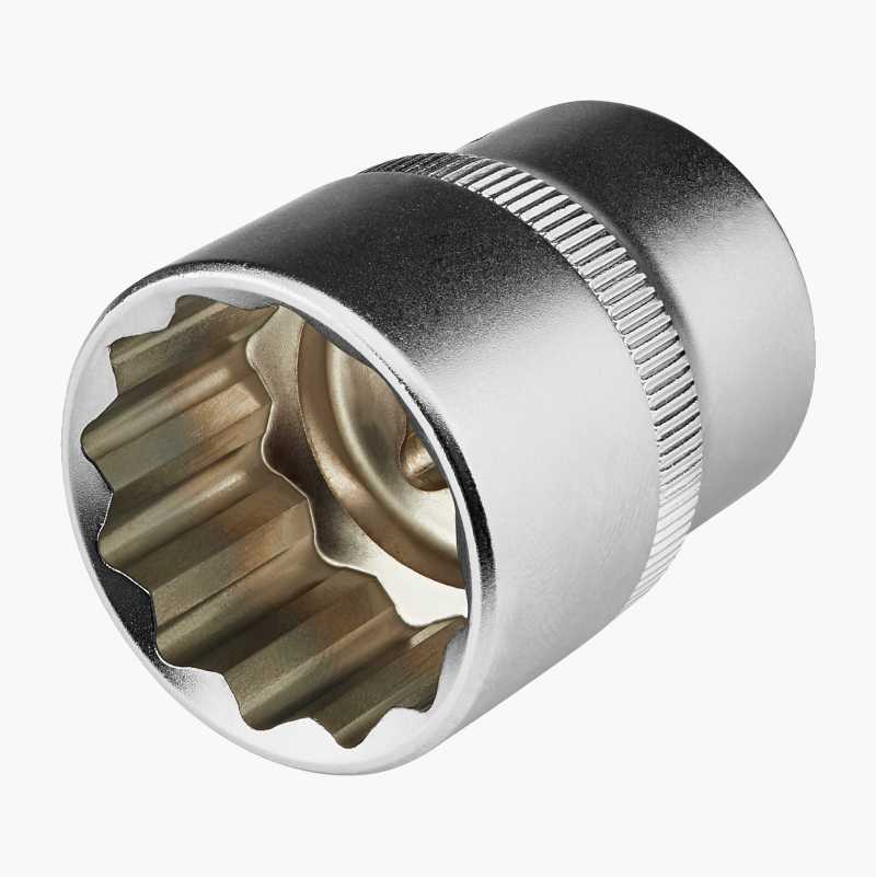 Hylsy 1/2", 12-kulmainen, 3/8" - Biltema.fi