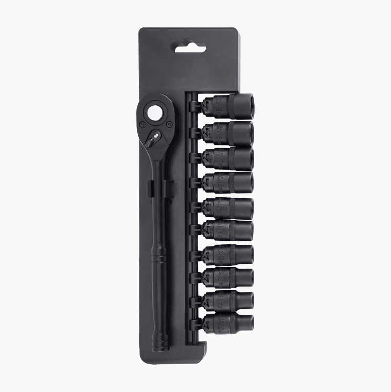 Socket spanner set 1/2”, 11 parts - Biltema.se
