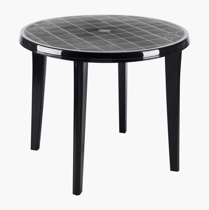 Plastic table, round - Biltema.no