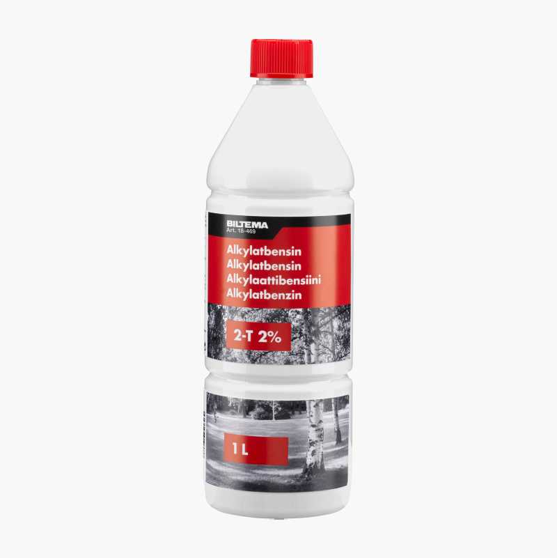 Alkylate gasoline, 2-stroke 2%, 1 liter - Biltema.dk