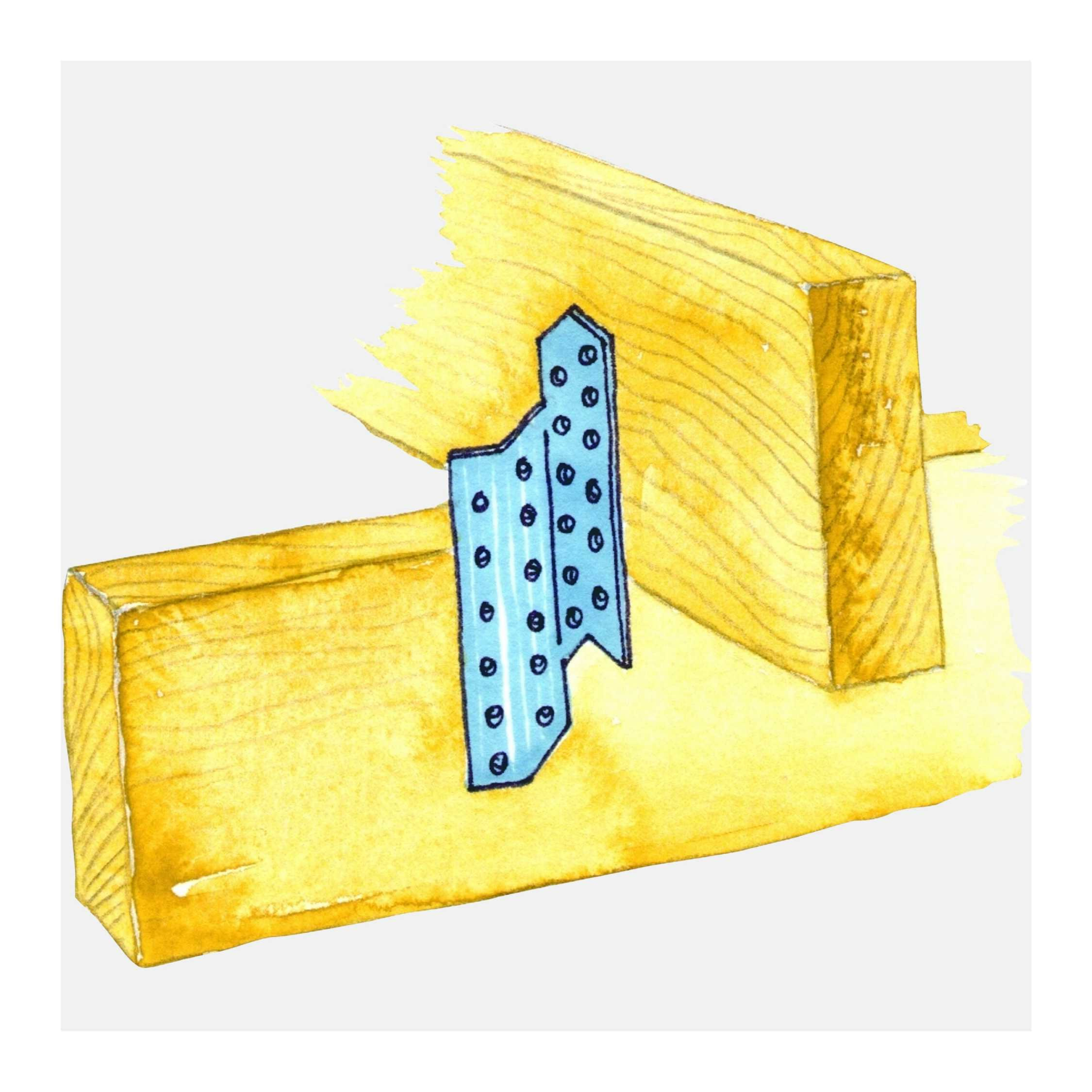 Ridge bracket, left, 210 x 35 mm - Biltema.se