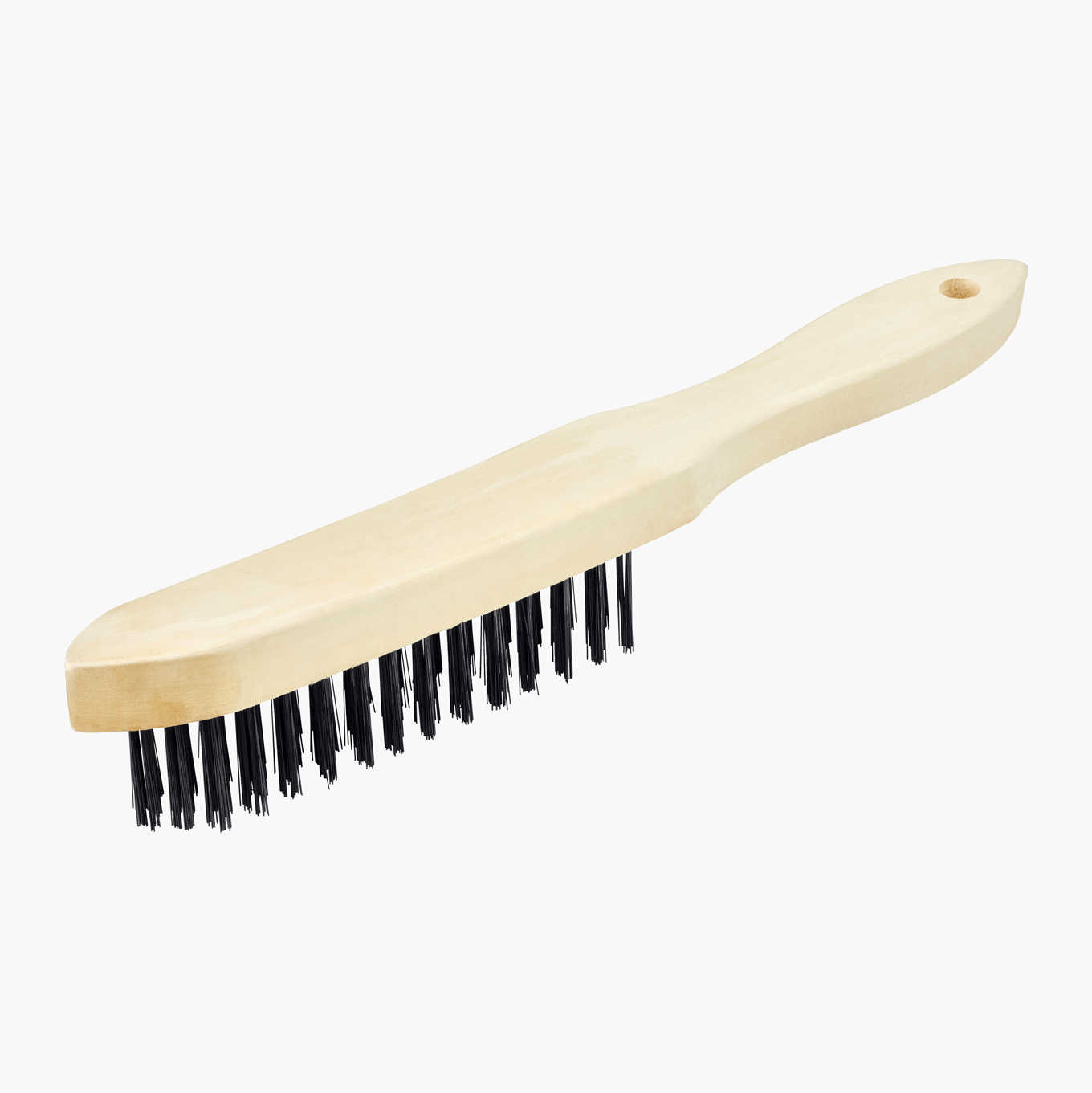 Steel brush with wooden handle - Biltema.se