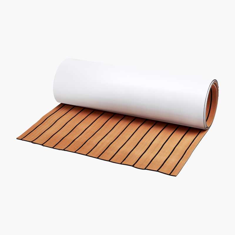 EVA Teak, teak-coloured, striped (black seams) - Biltema.fi