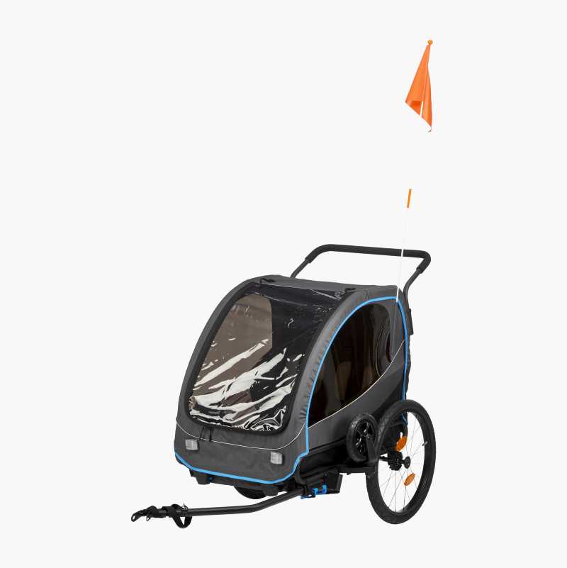 Cykelvagn, för 1–2 barn - Biltema.se