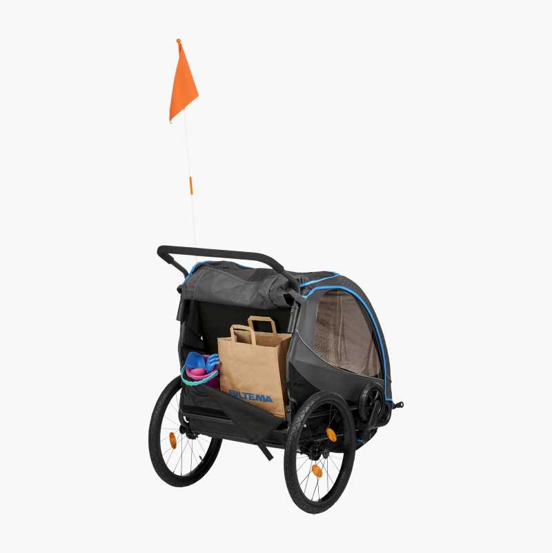 Cykelvagn, för 1–2 barn - Biltema.se