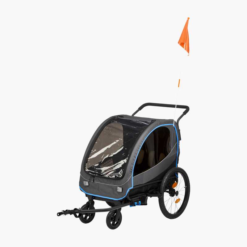 Cykelvagn, för 1–2 barn - Biltema.se