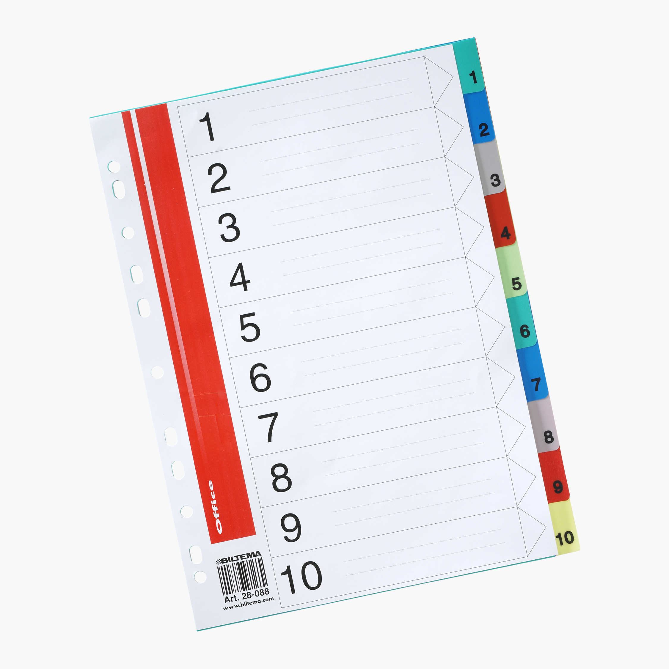 Skilleark til perm A4 - Biltema.no