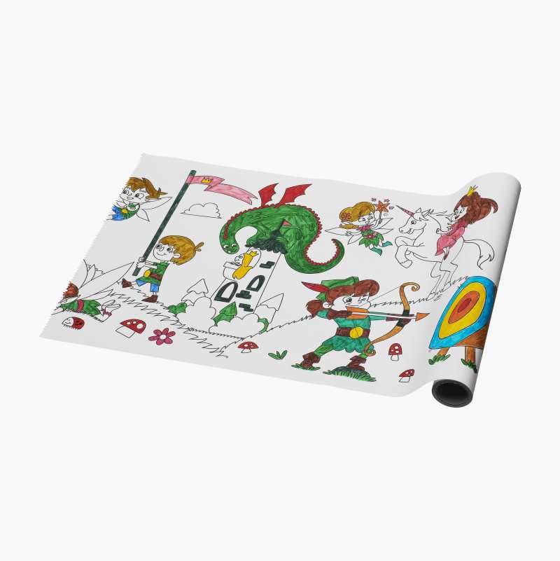 Drawing paper on a roll, wonderland, 4 m - Biltema.no