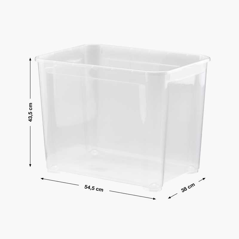 Storage box with wheels, 70 litre - Biltema.dk