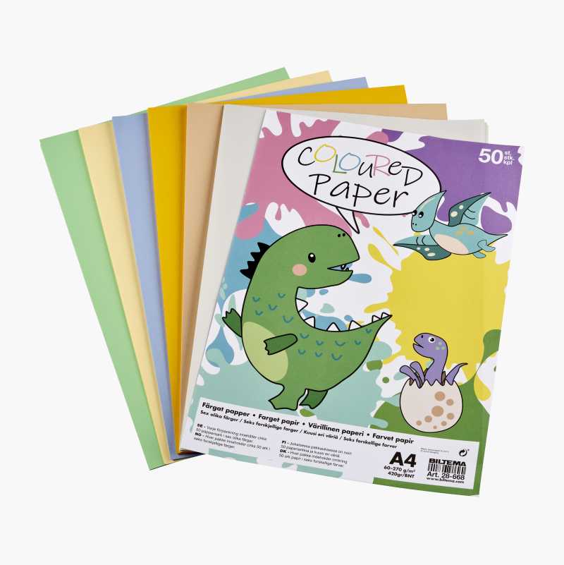 Coloured paper, A4 - Biltema.dk