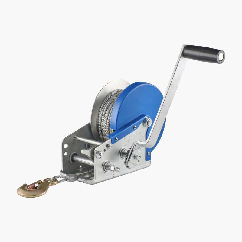 Winch, 920 kg, wire - Biltema.dk