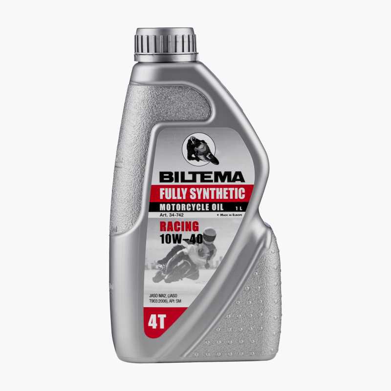 Motorcycle Oil, Racing 10W–40, 1 litre - Biltema.dk