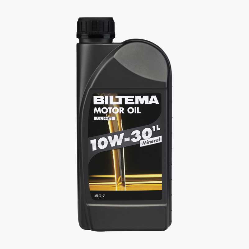 Mineral-based motor oil 10W-30, 1 litre - Biltema.dk
