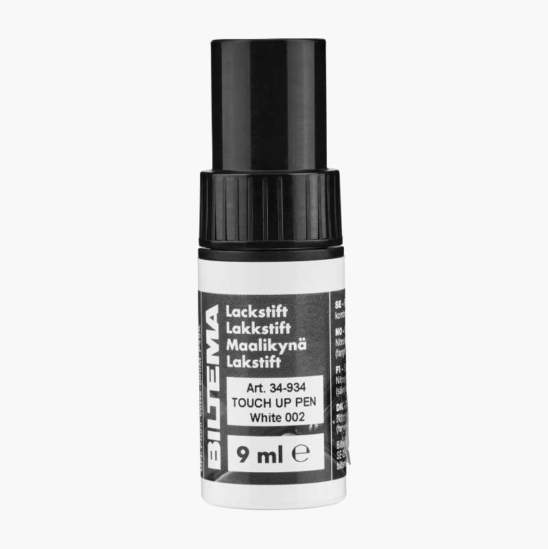 Lackstift, vit 002, 9 ml - Biltema.se