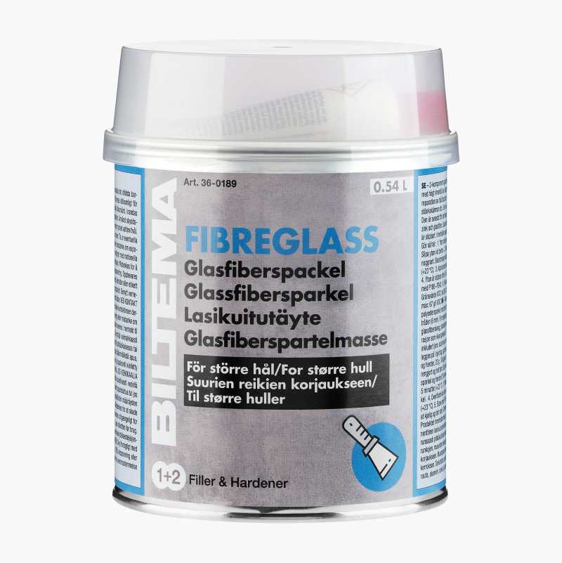 Fiberglass filler, long strand, 0.54 l - Biltema.fi