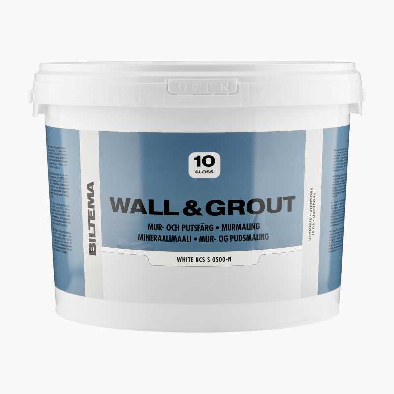 Mur- och putsfärg, vit, 10 liter - Biltema.se