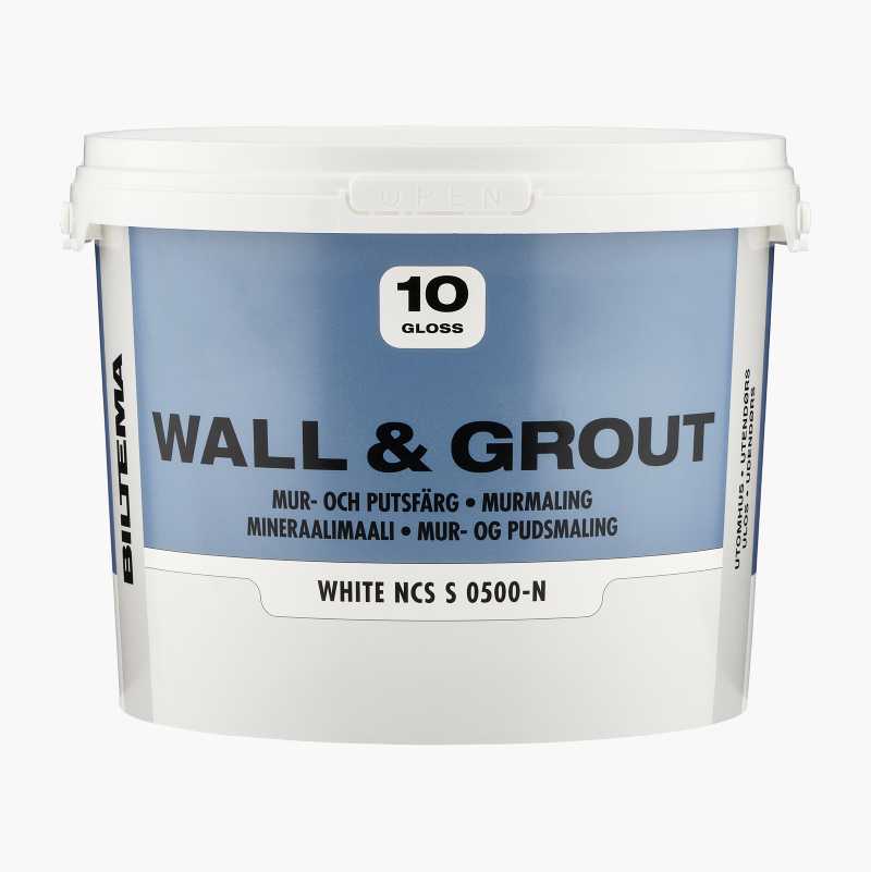Wall and grouting paint, white, 3 litre - Biltema.dk