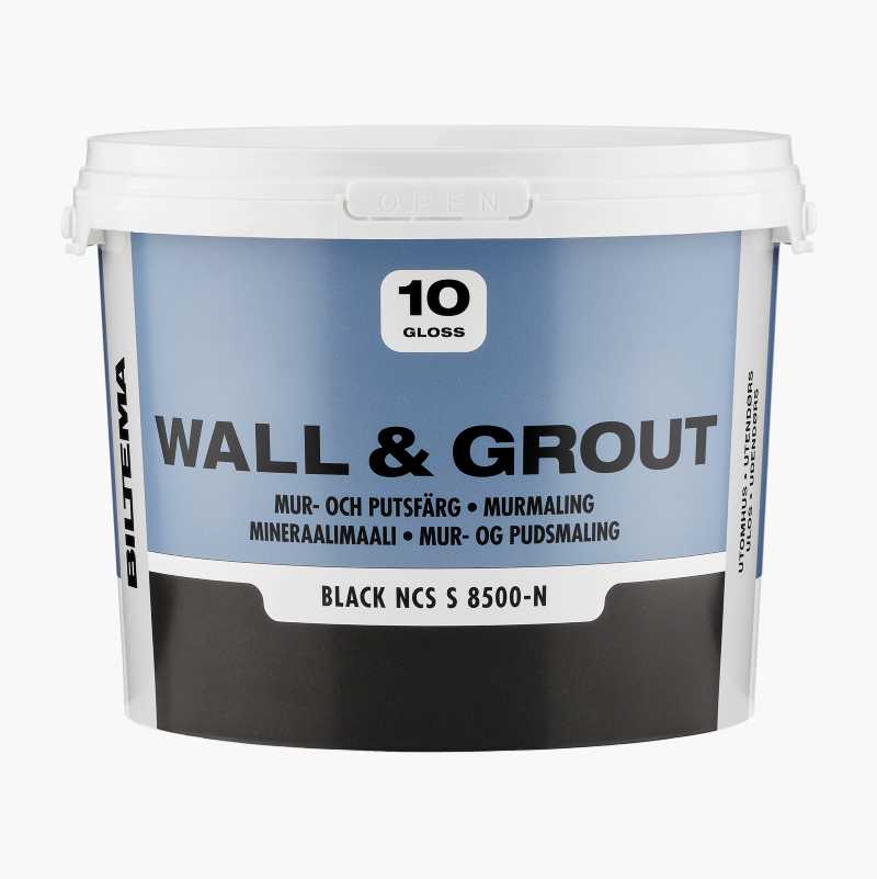 Mur- og pudsmaling, antracit, 3 liter - Biltema.dk