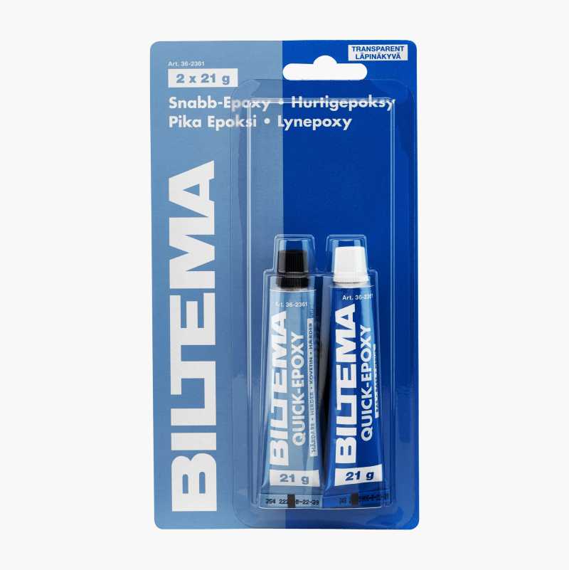 Snabb-epoxy, 2 x 21 g - Biltema.se