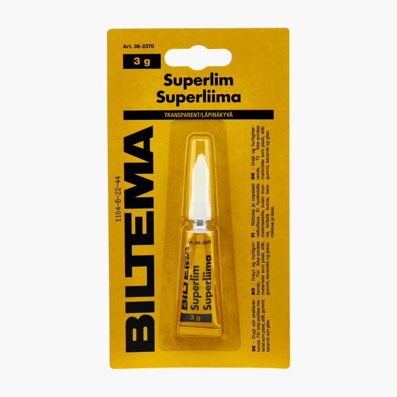 Super Glue, 3 ml - Biltema.no