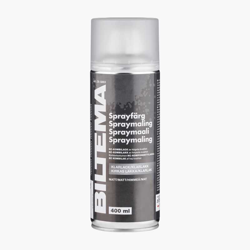 Spraypaint, flat, clear coat, 400 ml - Biltema.fi