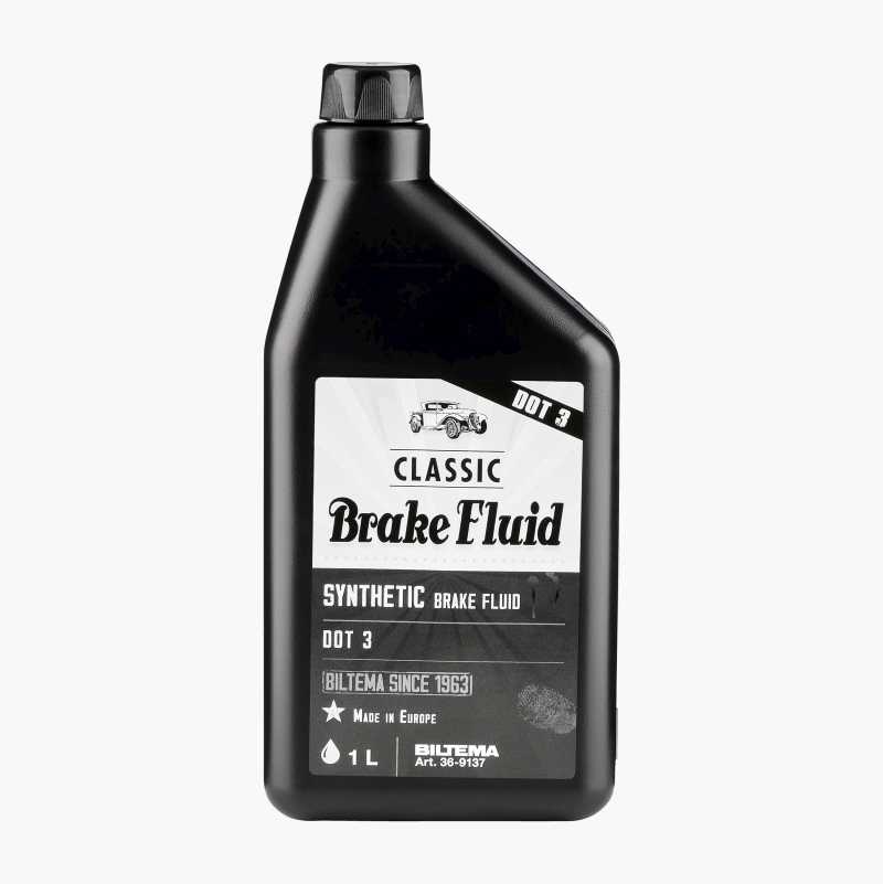 Brake fluid DOT 3 for vintage vehicles, 1 litre - Biltema.fi