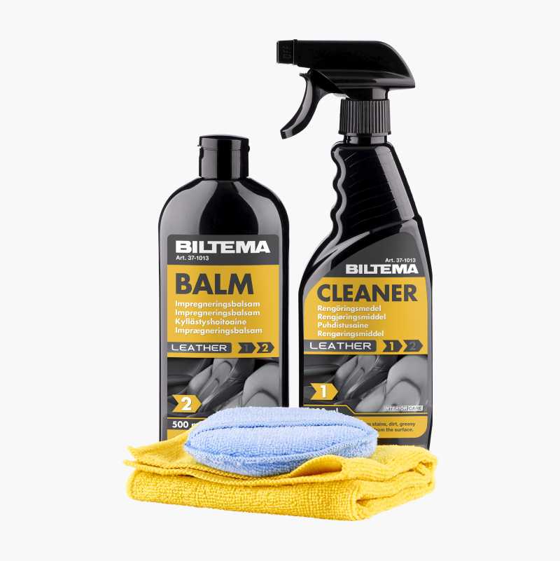 Leather care kit, 4 parts - Biltema.no