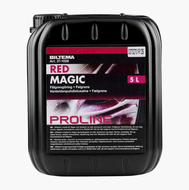 Fälgrengöring Proline RED, 5 liter - Biltema.se