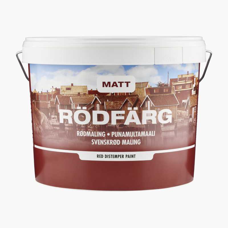 Red distemper paint, 10 litre - Biltema.se