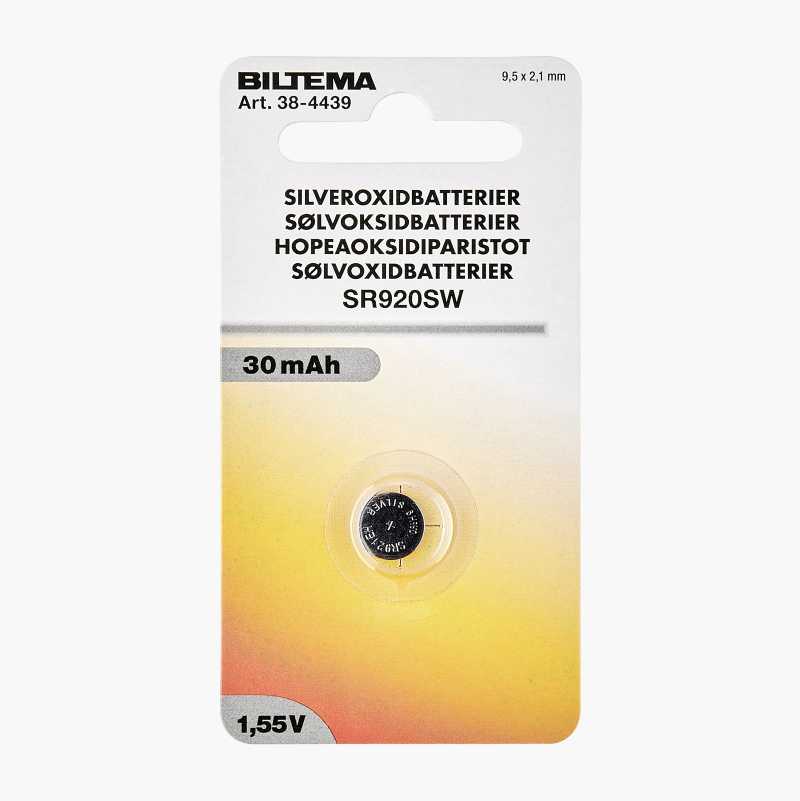SR920SW Silveroxidbatteri - Biltema.se