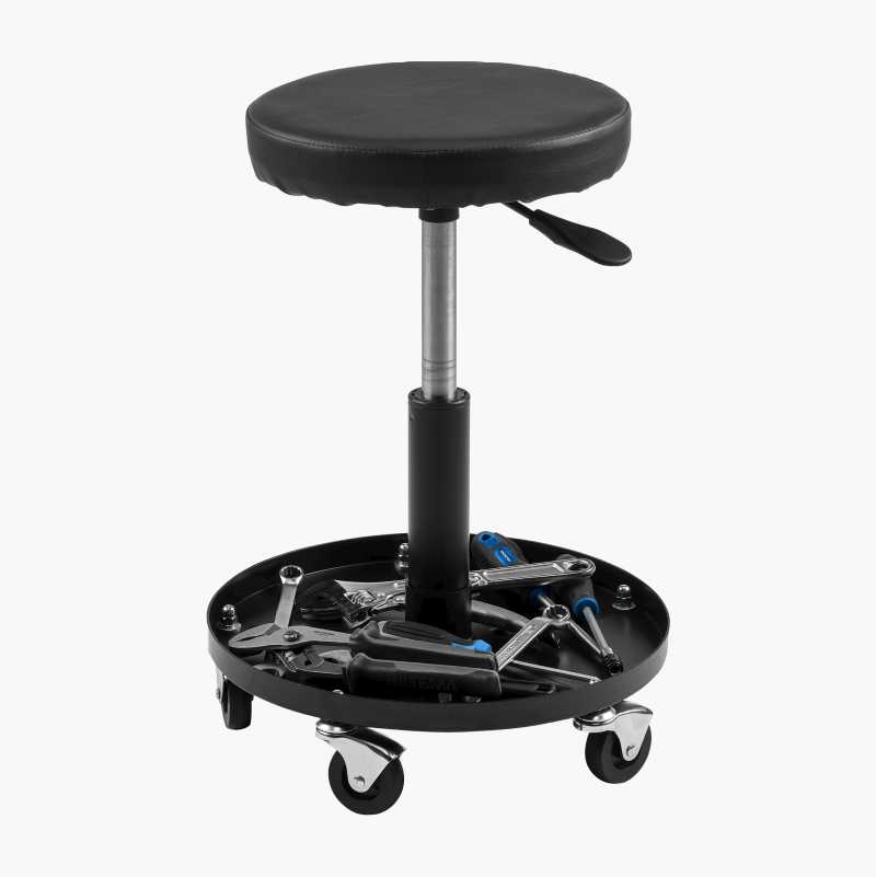 Garage Work Stool On Wheels