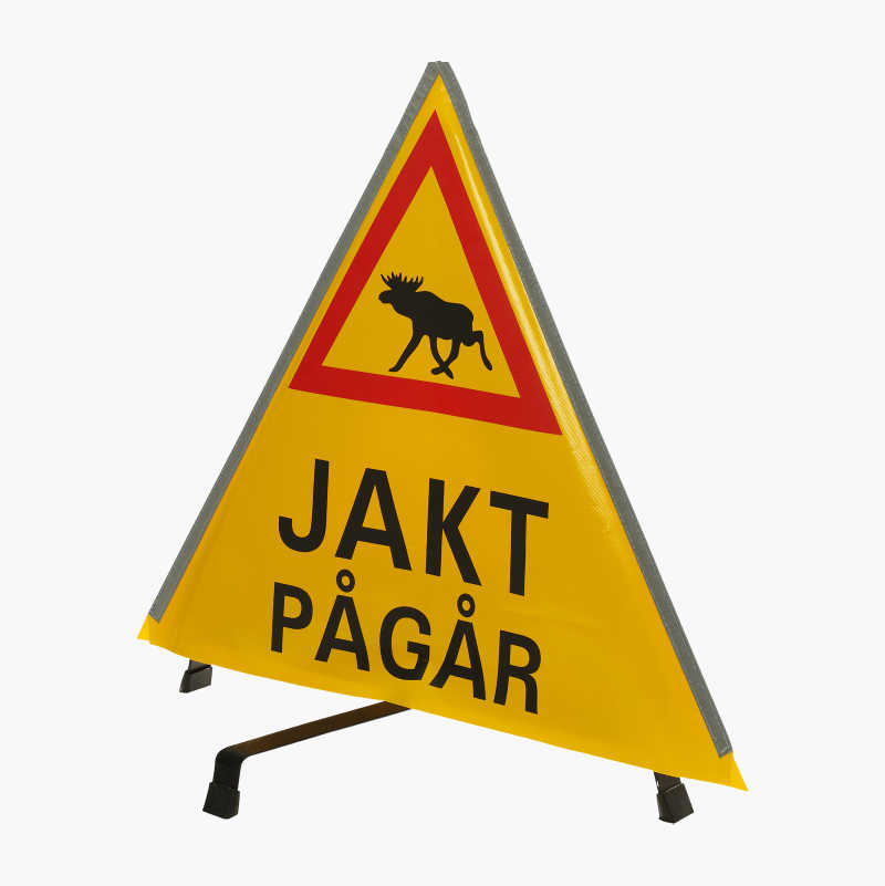 Warning triangle "Hunt In Progress" - Biltema.no