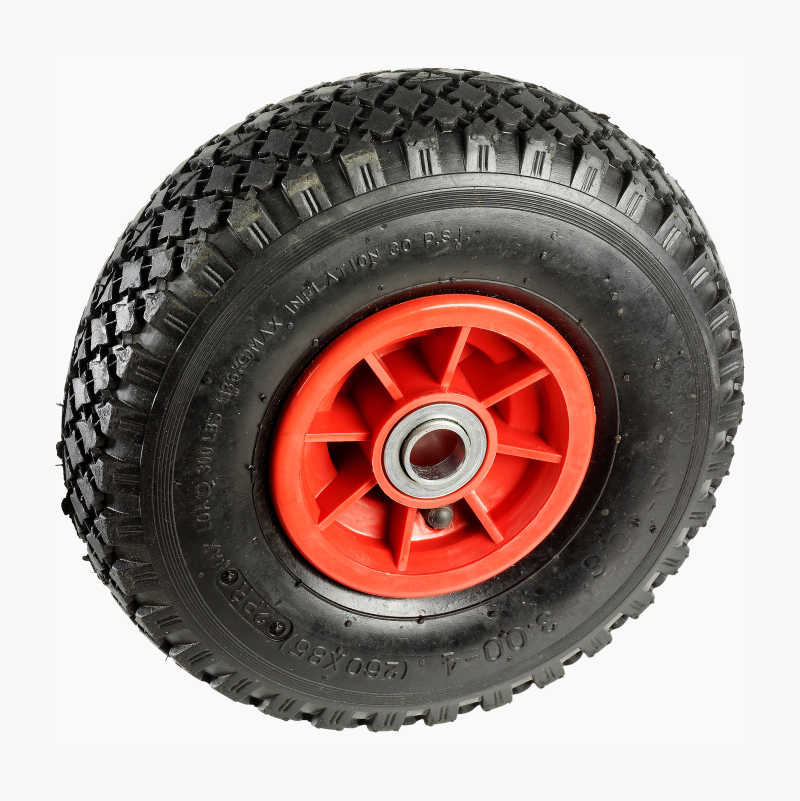 Pneumatic rubber wheel, 255 mm - Biltema.dk