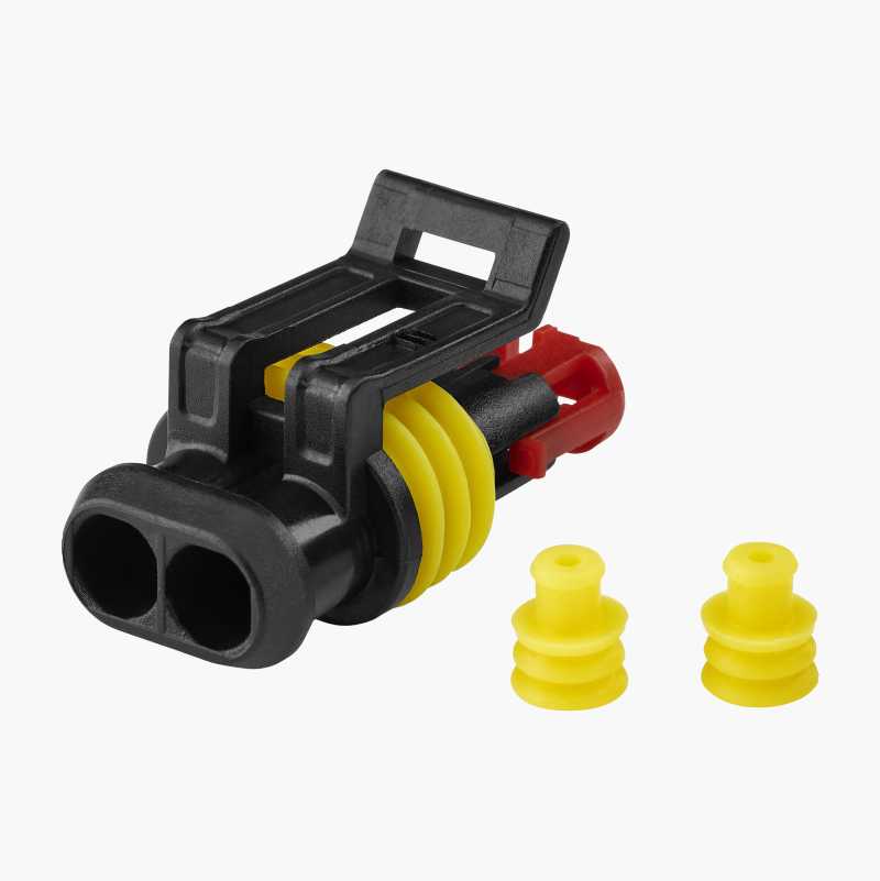 Socket connector housing, 2 pin, 10-pack - Biltema.dk