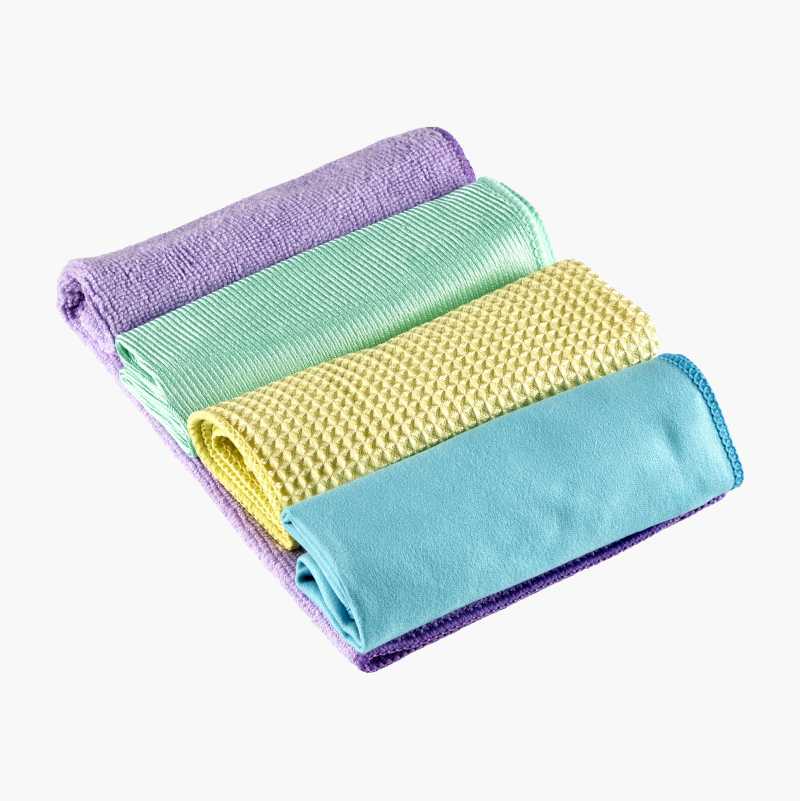 Microfibre cloths, 4-pack - Biltema.fi