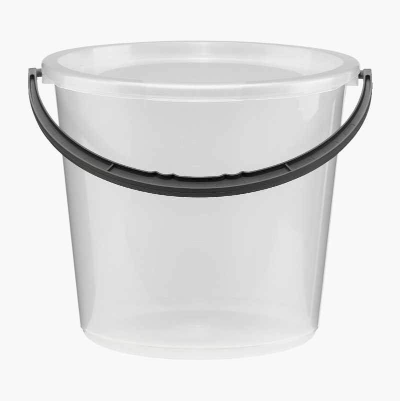 Plastic bucket with lid, 10 litres - Biltema.fi