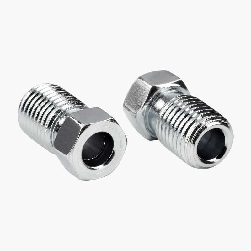 Bremserørnippel, utvendig gjenge, 3/8" x 24 UNF, 2 stk. - Biltema.no