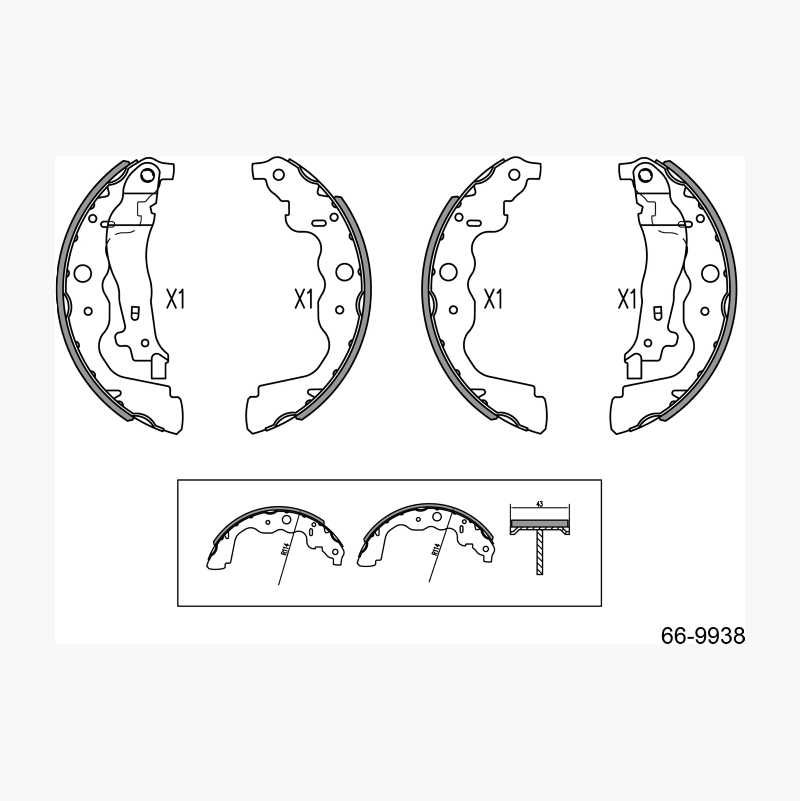 Brake shoe kit - Biltema.no