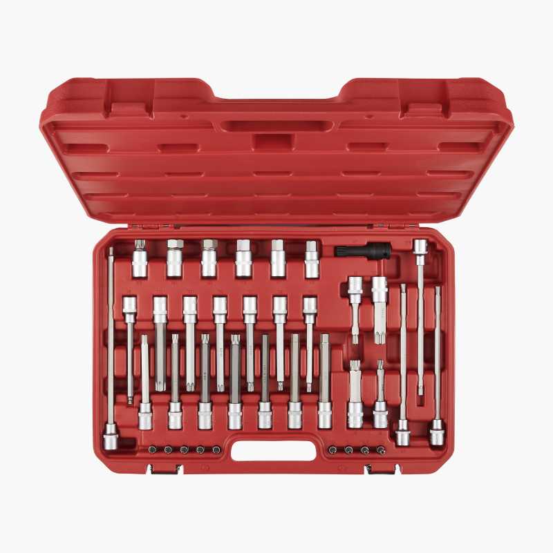 Socket bits set, 38 parts - Biltema.dk