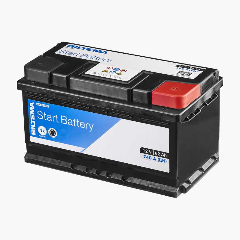 Startbatteri, 12 V, 82 Ah - Biltema.dk
