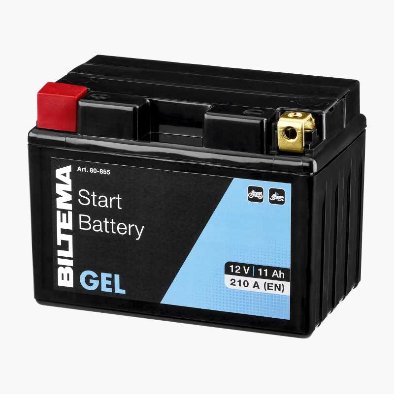 MC-batteri gelé, 12 V, 11 Ah, 151 x 87 x 110 mm - Biltema.no