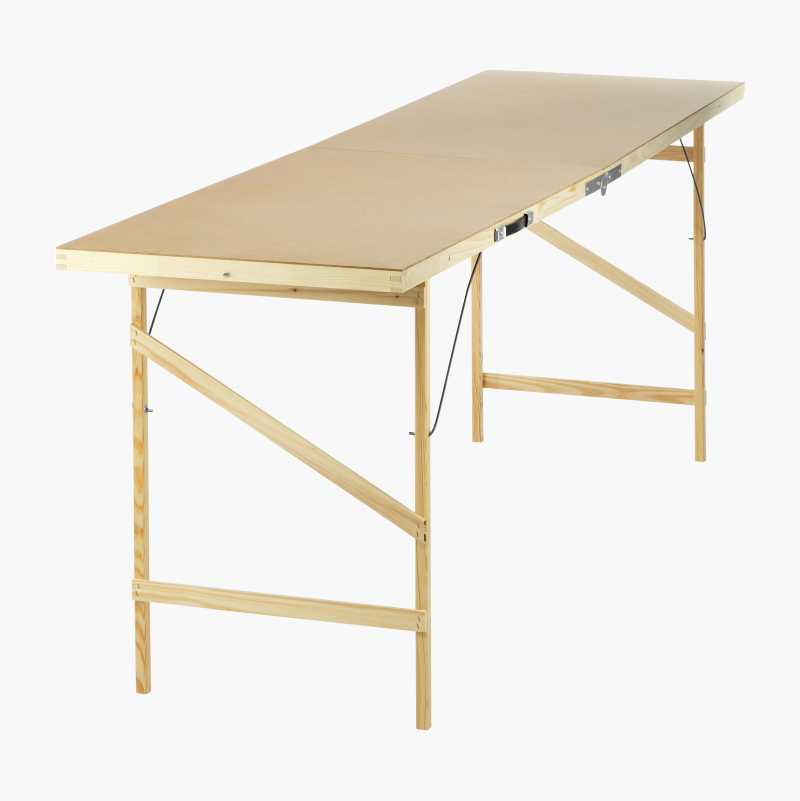 Wallpapering table, wood, 200 x 56 x 75 cm - Biltema.se